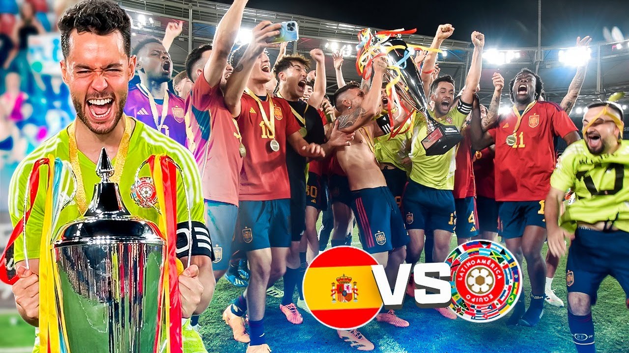 CAMPEONES DEL ESPAÑA VS LATAM | PARTIDAZO DE YOUTUBERS 4 - TheGrefg ...