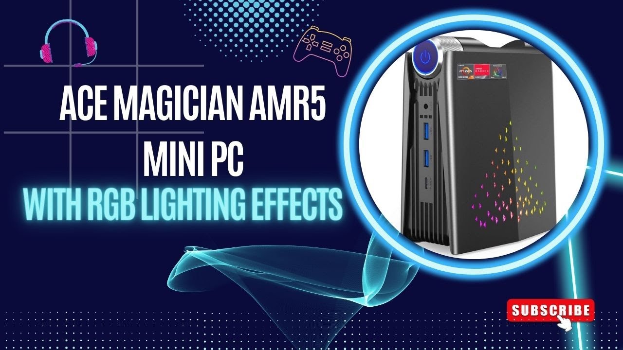 Ace Magician AMR5 Gaming MINI PC with RGB lightning effects, to do ...