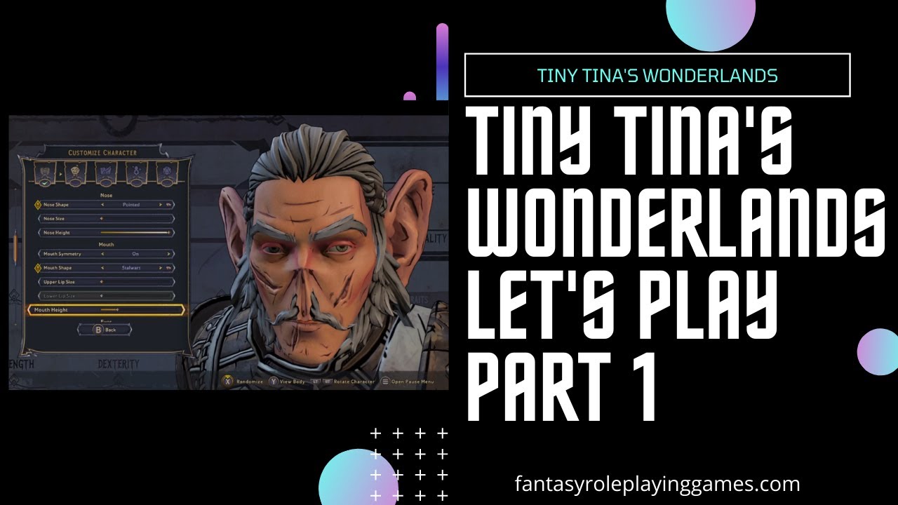 Tiny Tina's Wonderlands Intro and Tutorial | Let's Play - YouTube
