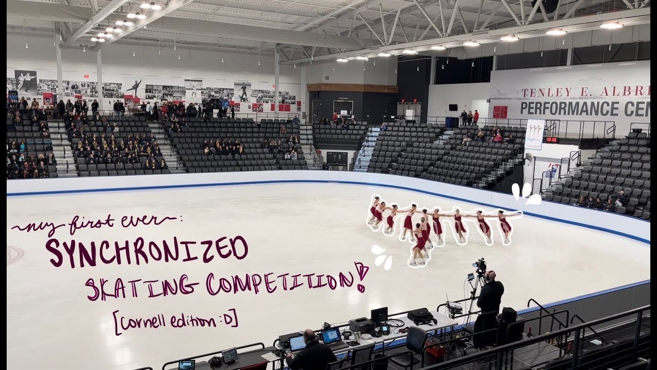 my first open collegiate synchronized skating competition ⛸ as a ...