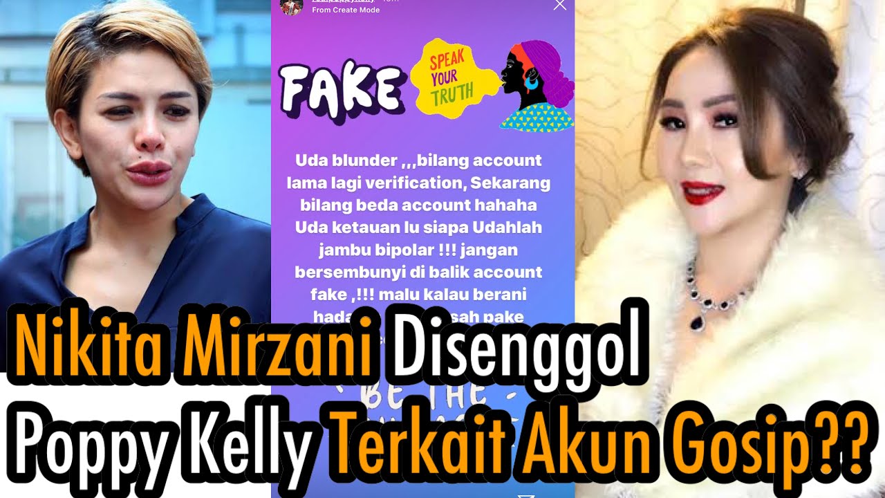 POPPY KELLY Unggah Soal AKUN GOSSlP INSTAGRAM, ASISTEN NIKITA MIRZANI ...