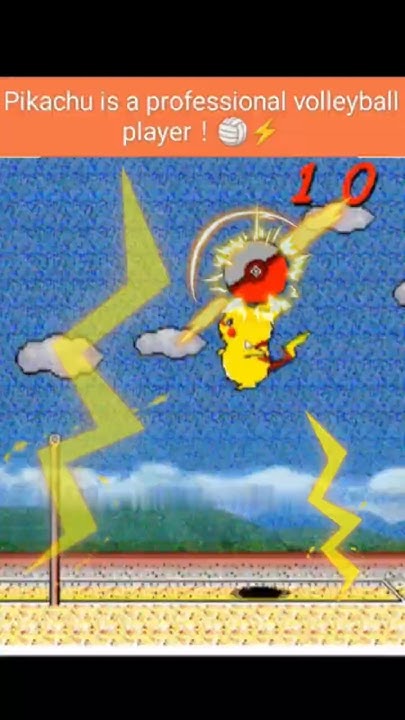 Pikachu's profession is a volleyball player #nostalgic #browsergaming # ...