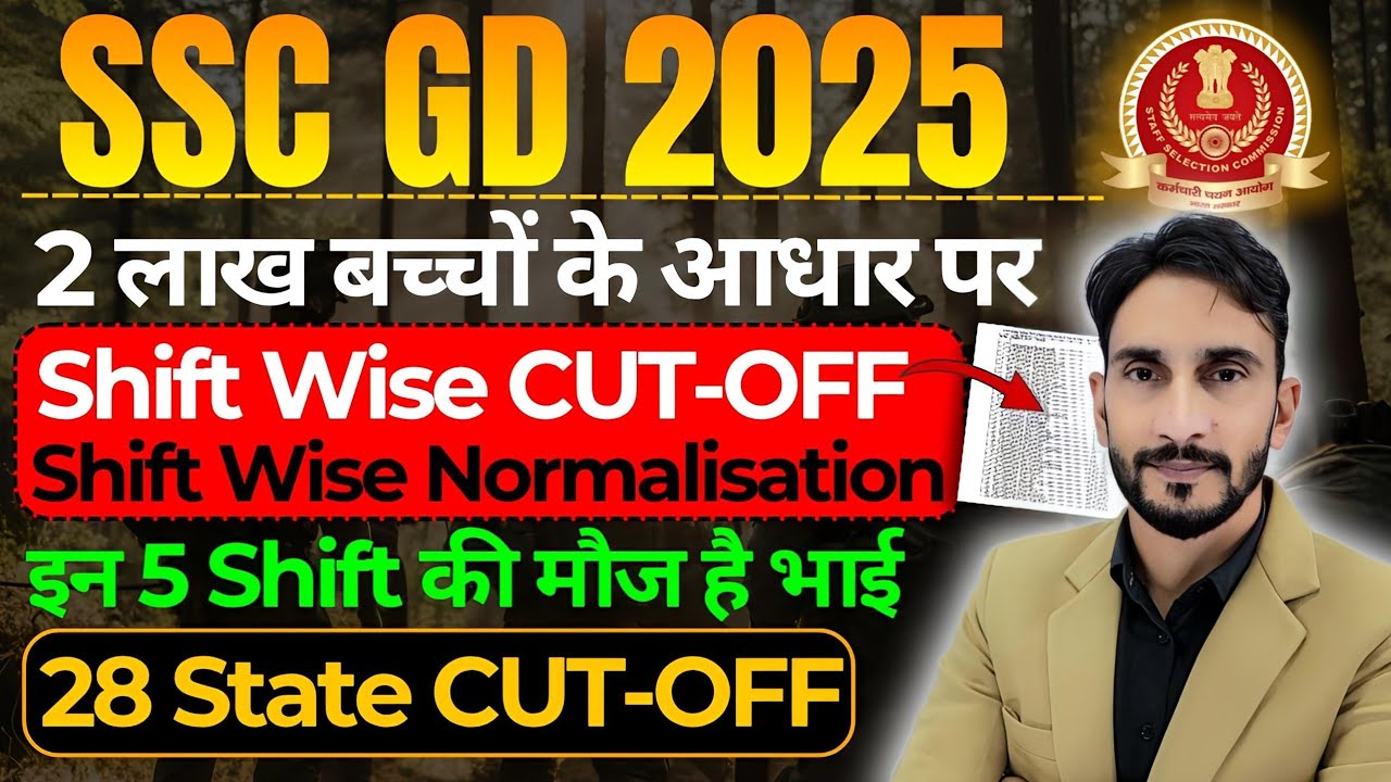 SSC GD All 42 Shift Wise CUT-OFF + Normalization डाटा जारी | SSC GD Cut ...