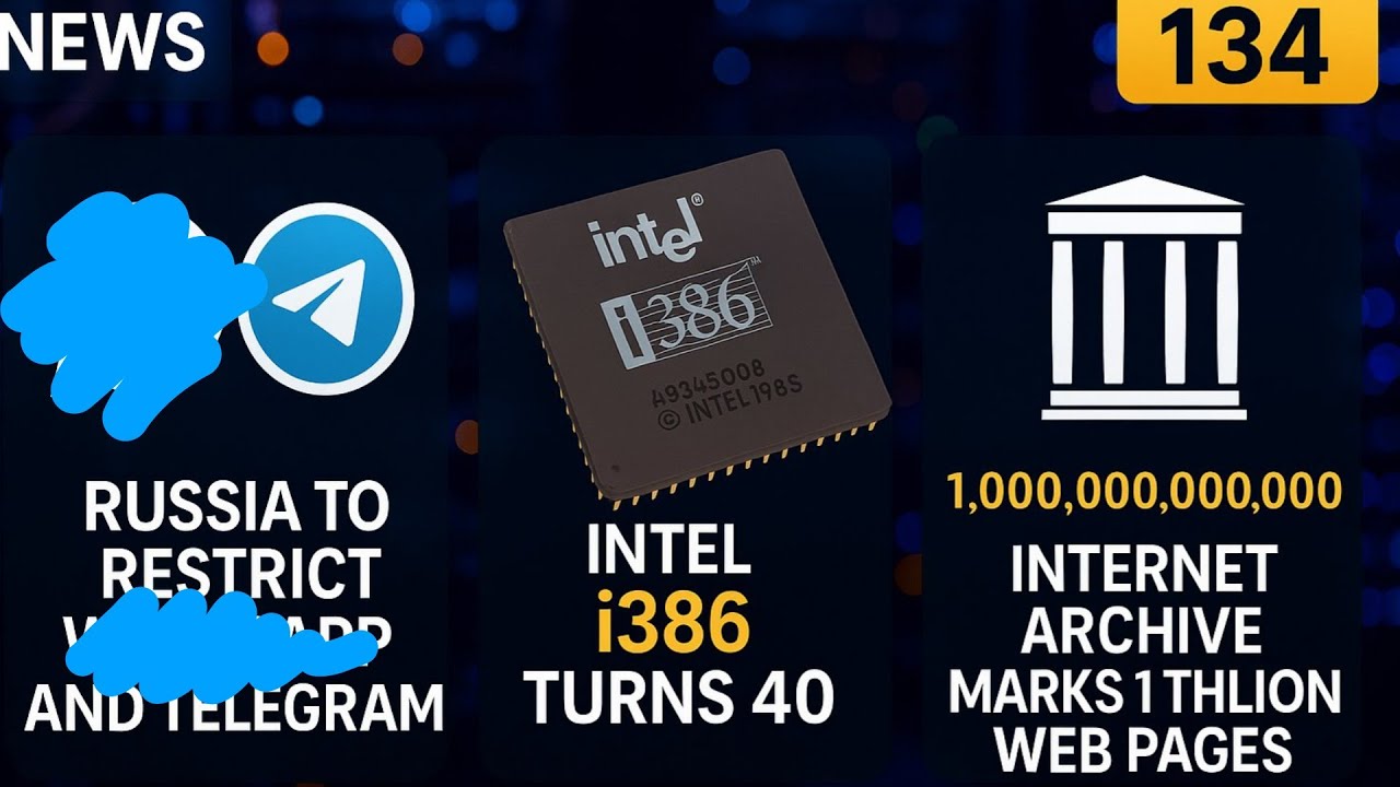 [134] Роскомнадзор и Telegram, Intel i386 40лет, «Архив Интернета ...