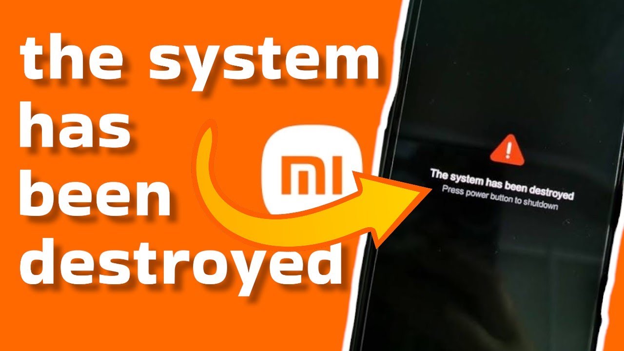 mengatasi xiaomi the system has been destroyed, langsung cair notanya ...