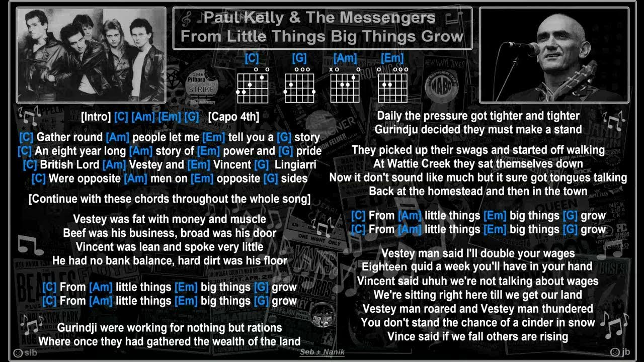 Paul Kelly & The Messengers - From Little Things Big Things Grow [V ...