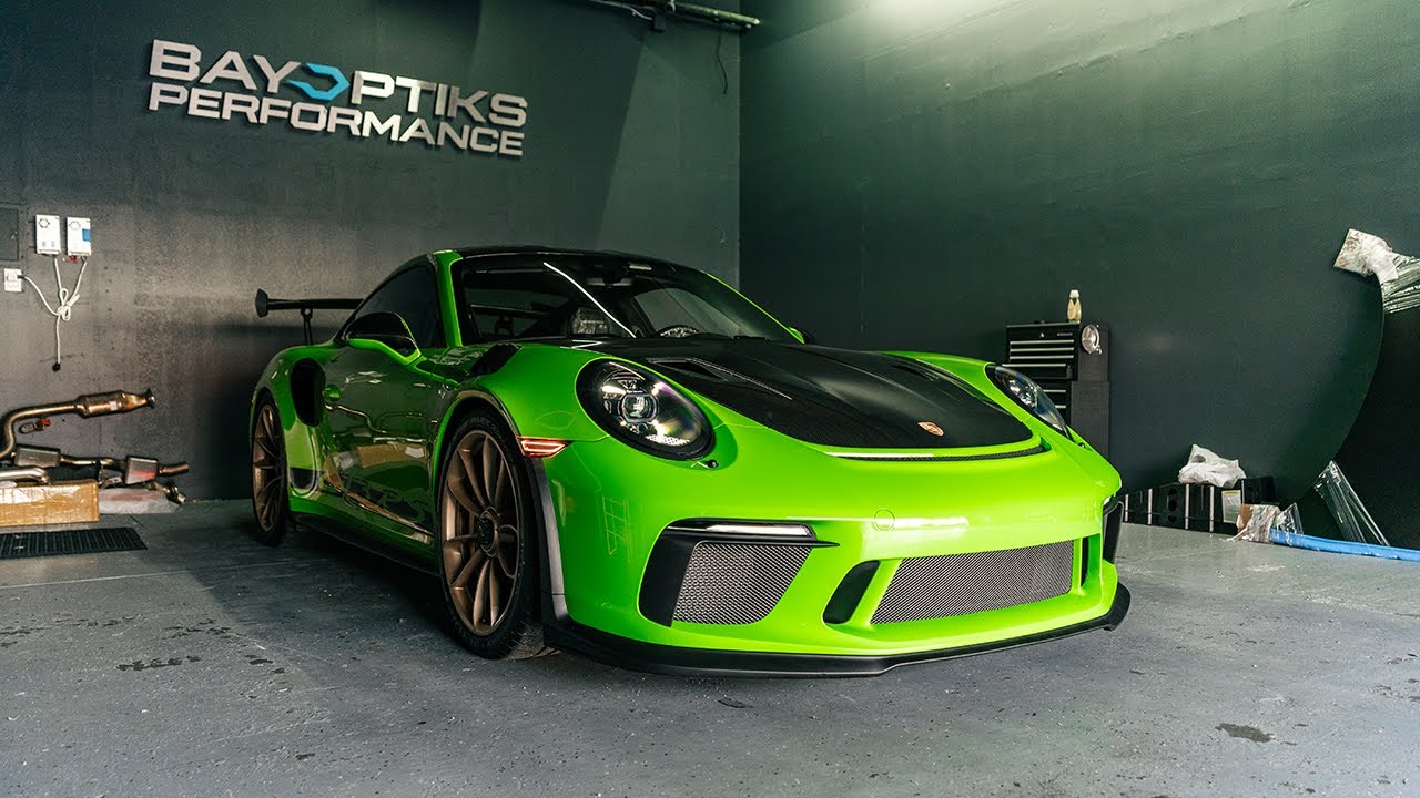 Lizard Green GT3RS with Matrix Style LED headlights - YouTube