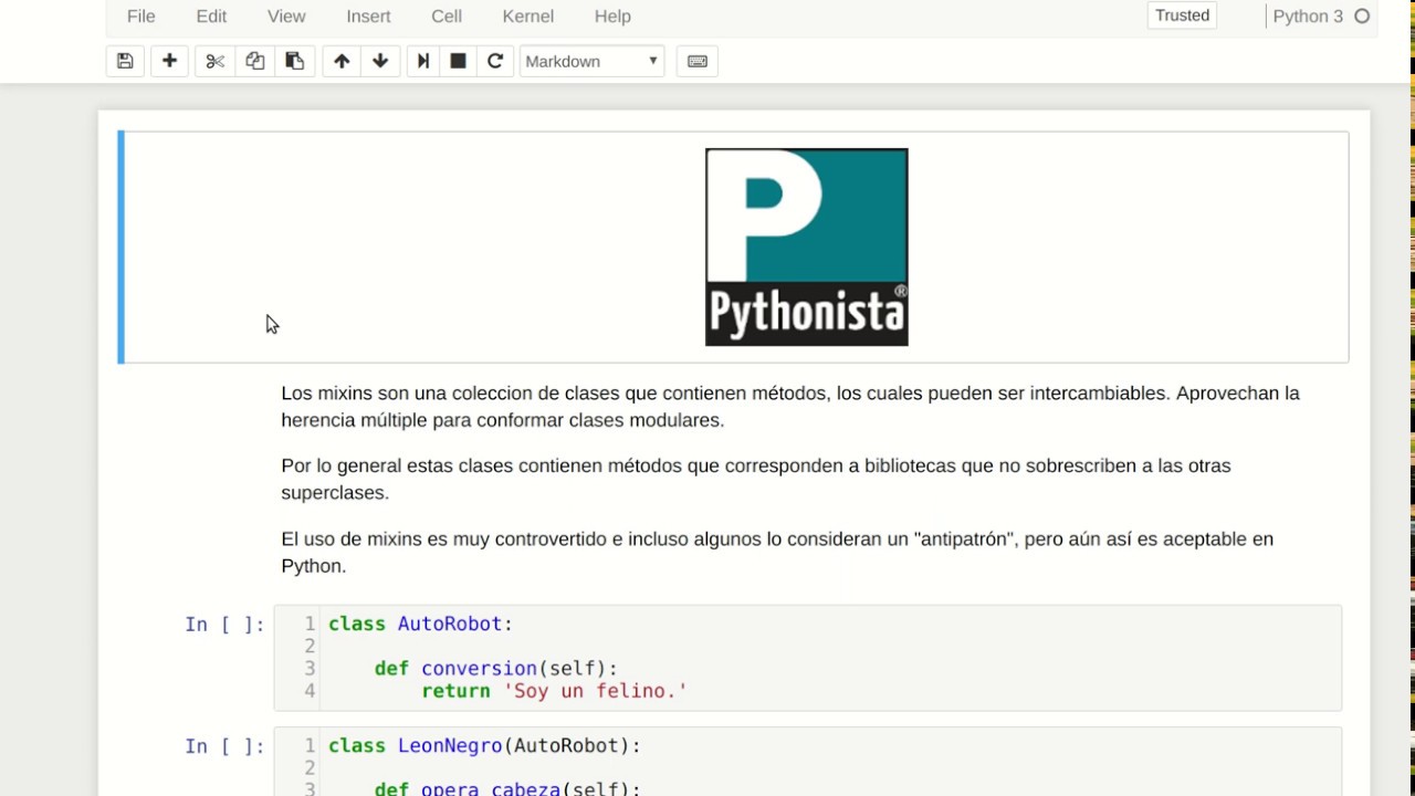Mixins En Python 3 Youtube