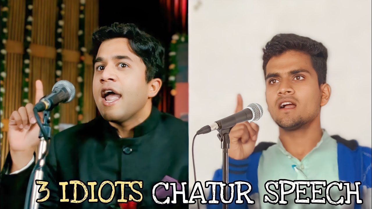 3 Idiots movie Chatur Speech | Best Comedy Scene 3 Idiots | KING 2 ONE ...
