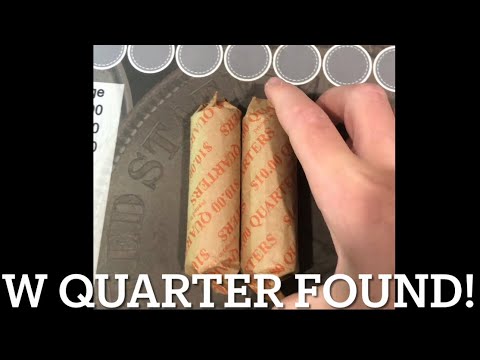 W quarter found in 2 rolls of quarters! Amazing! - YouTube
