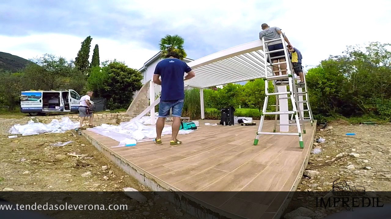 Pratic Opera | Pergola lamellare in alluminio - YouTube