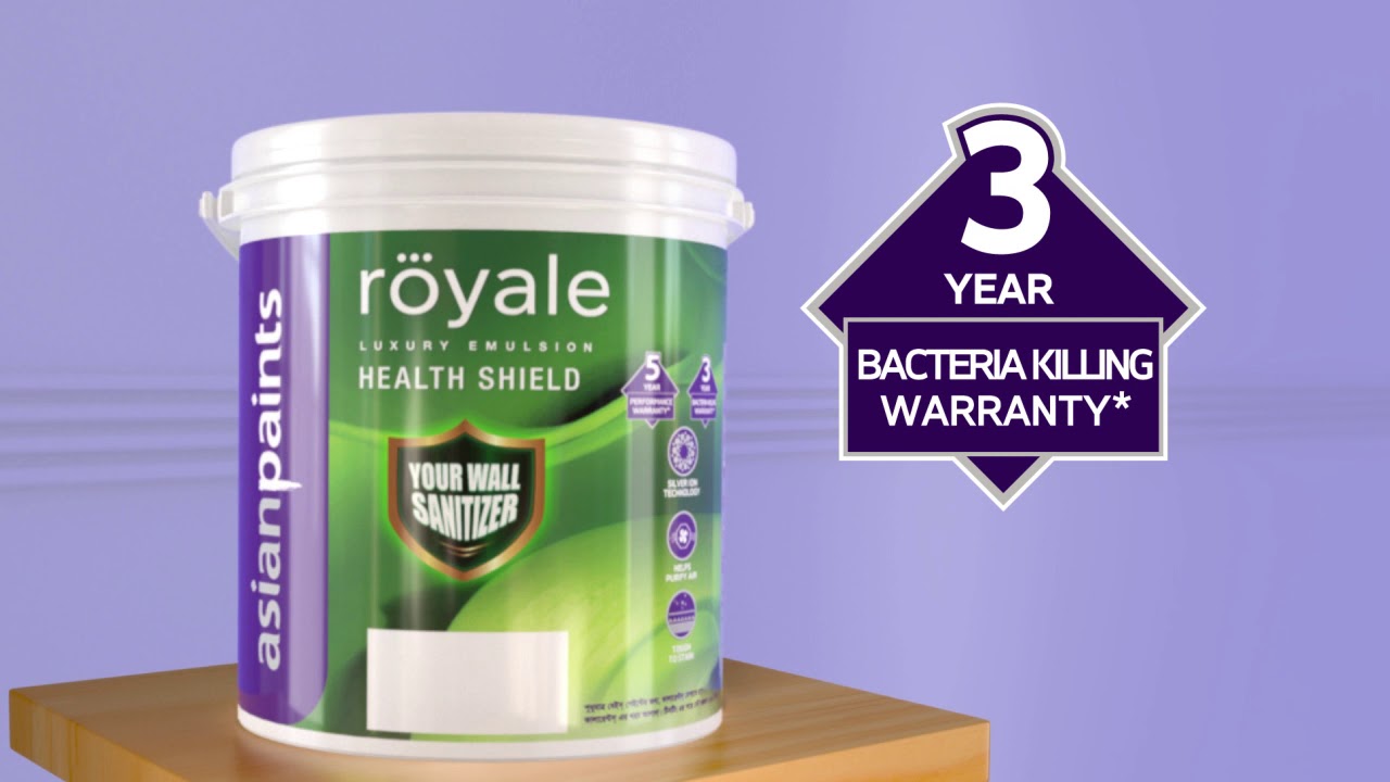 Asian Paints Royale Health Shield Product Video - YouTube