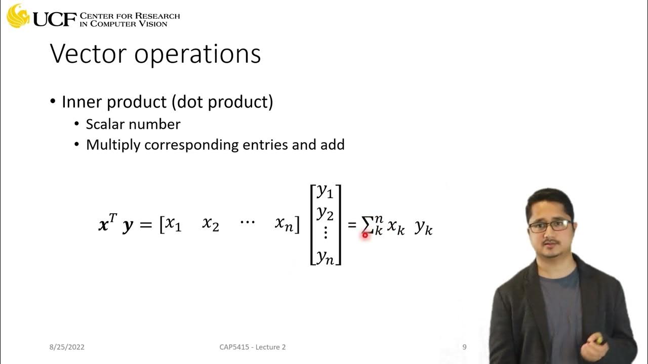 Lecture 2.1: Linear Algebra Basics - YouTube