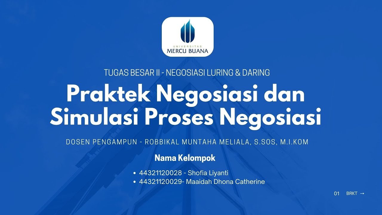 Praktek Negosiasi dan Simulasi Proses Negosiasi - YouTube
