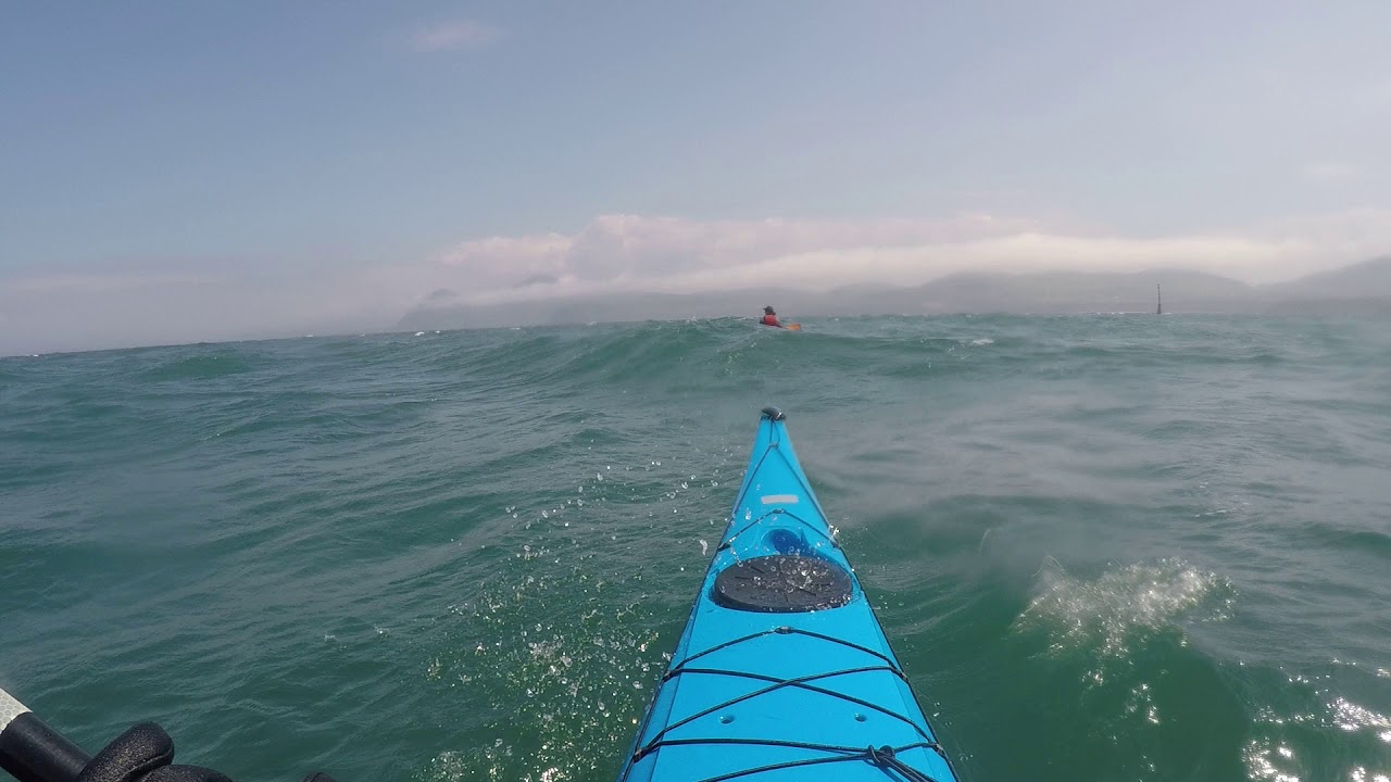 sea kayaking overfalls Nefyn - YouTube