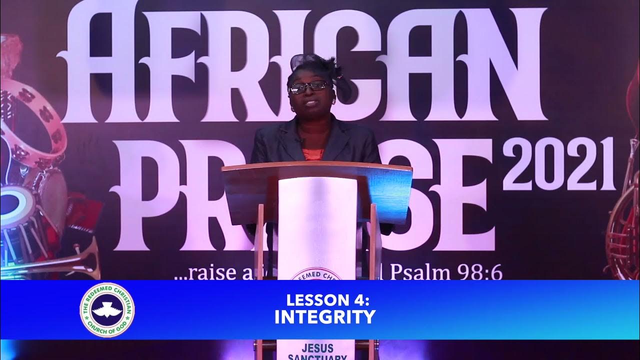Sunday School: Lesson 5 - integrity - 3rd October 2021 - YouTube