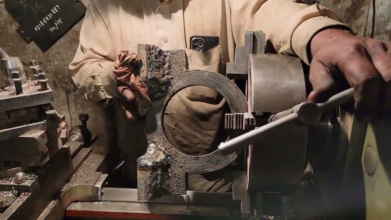 Metal turning HS steel into Pillow block Housing for bearing Old school ...