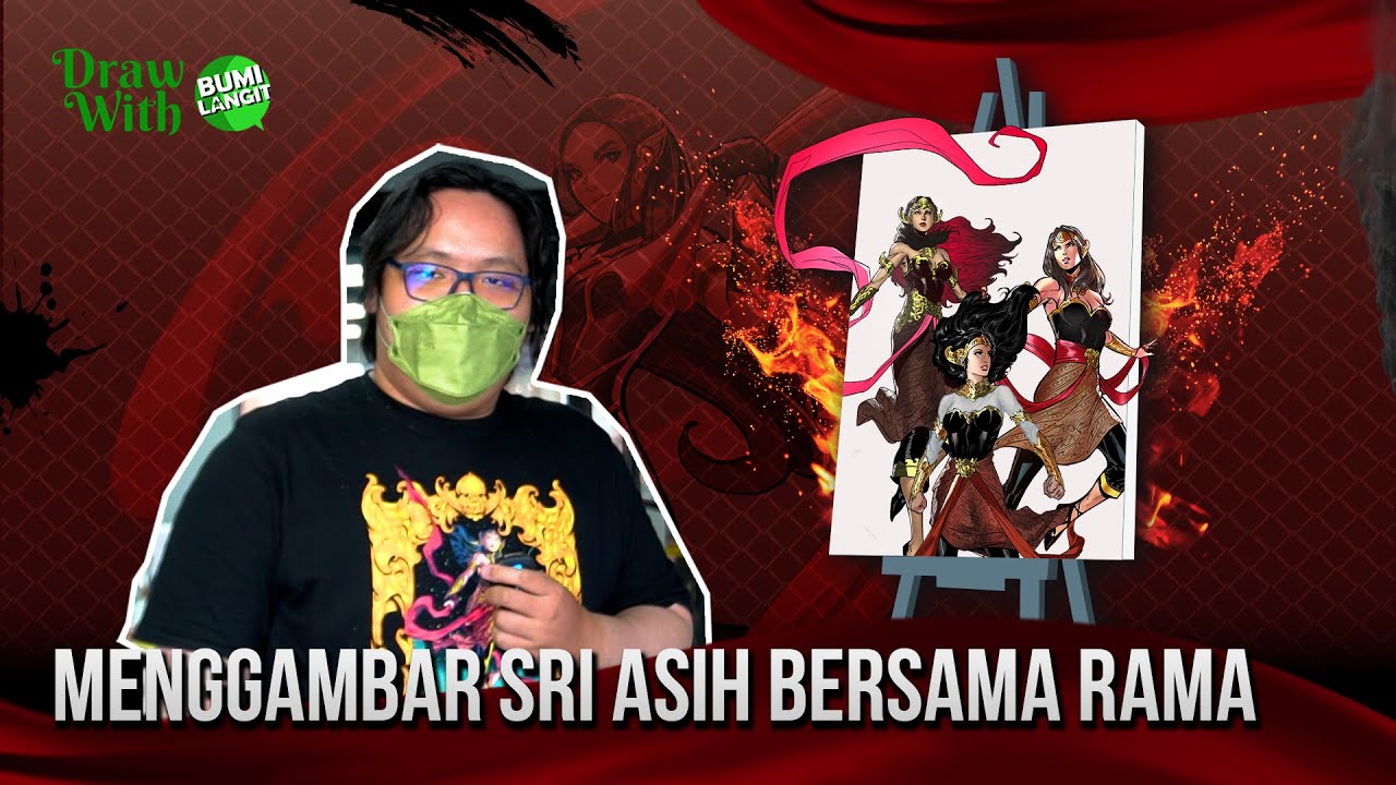 MENGGAMBAR SRI ASIH BERSAMA RAMA PRADIPTA | DRAW WITH BUMILANGIT - YouTube