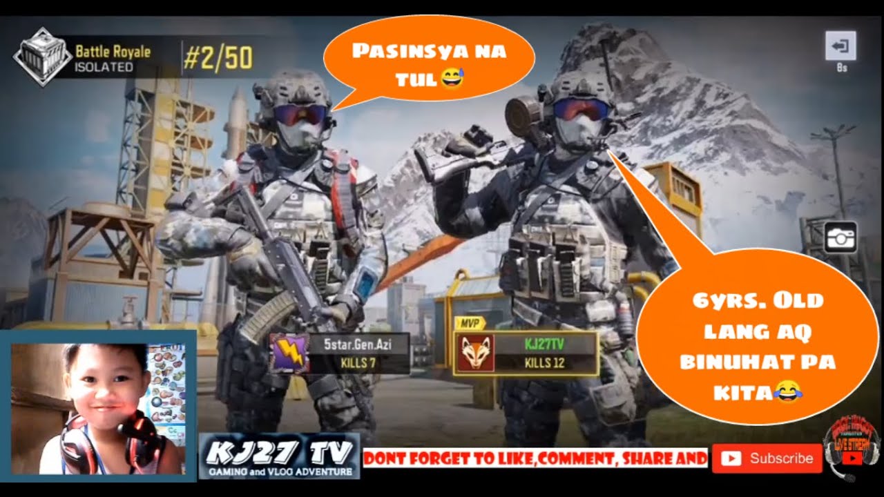 6yr-old kid rocked the game CALL OF DUTY, finished as RANK 2. Killed 12 ...