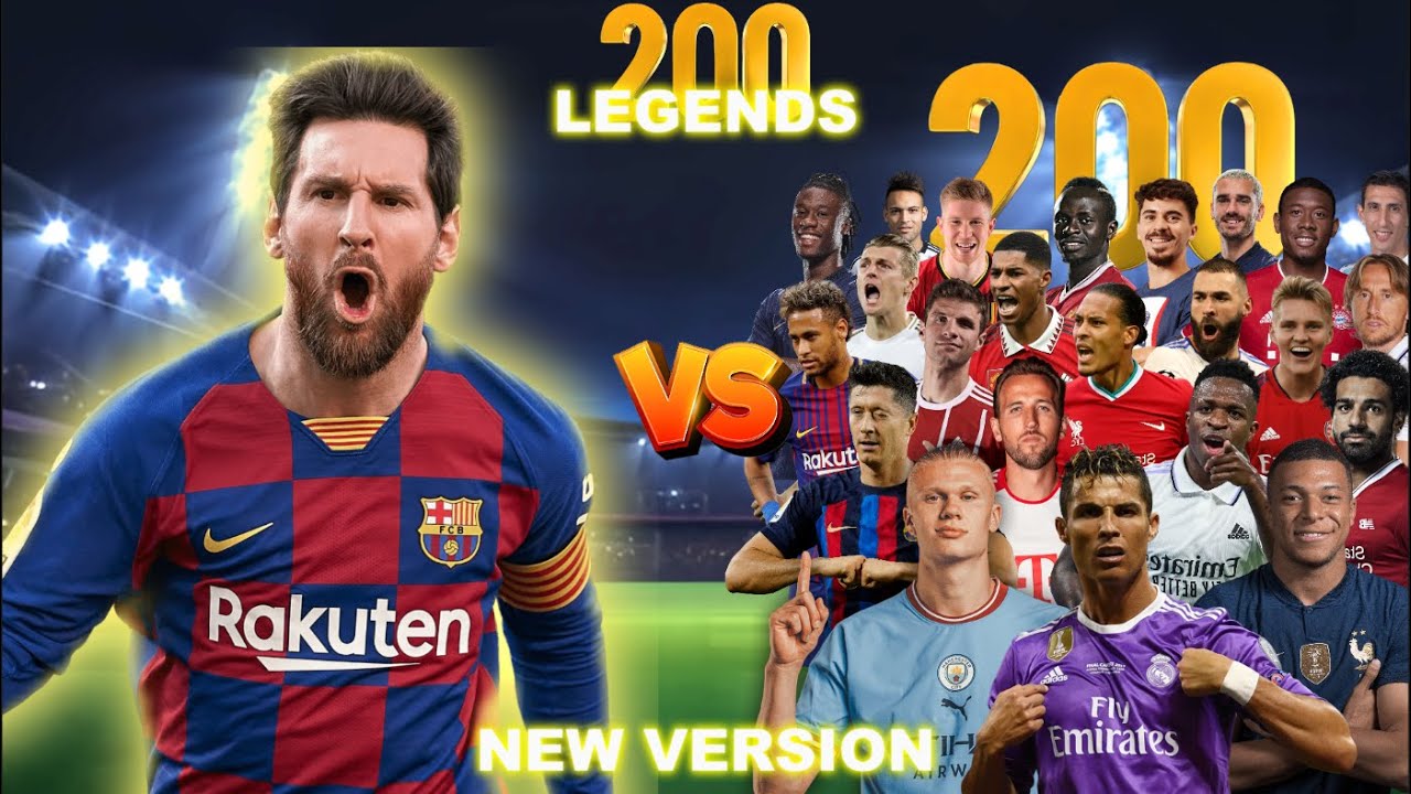 Barça Messi 🆚️ 200 Legends 💥 New Version 💥 ULTRA BOSS FINAL ⚽️ - YouTube