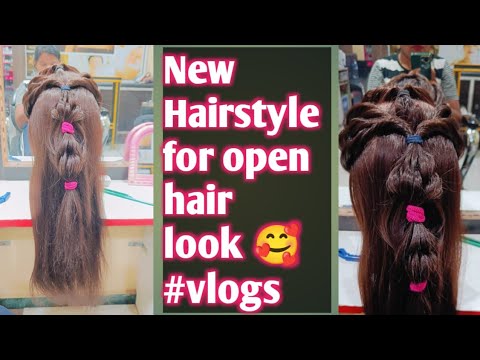 Front Style Hair look 😍 How to create a beautiful front style hair step ...