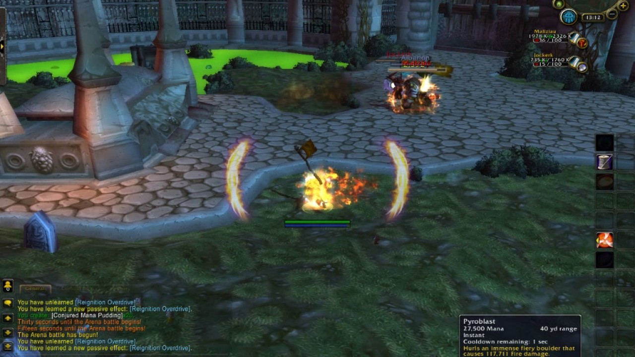Wow Legion Firestorm Arena Fire Mage :D - YouTube