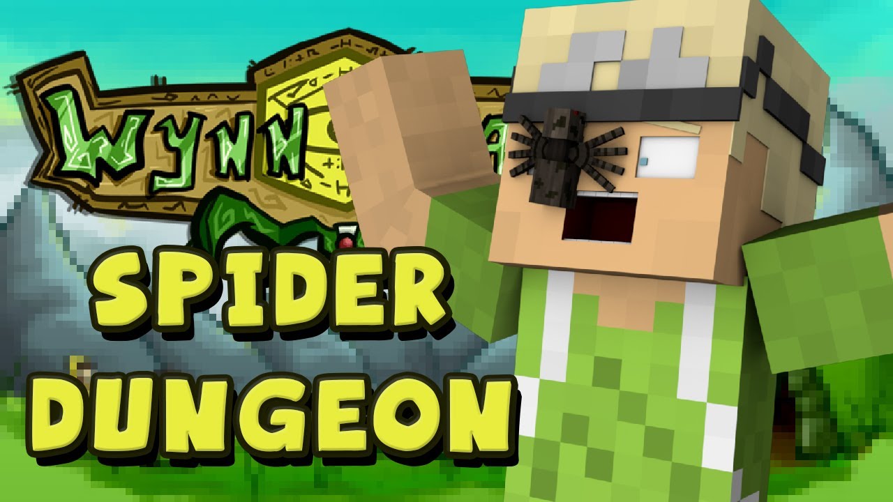 Minecraft MMO - Wynncraft - Spider Dungeon Run - YouTube