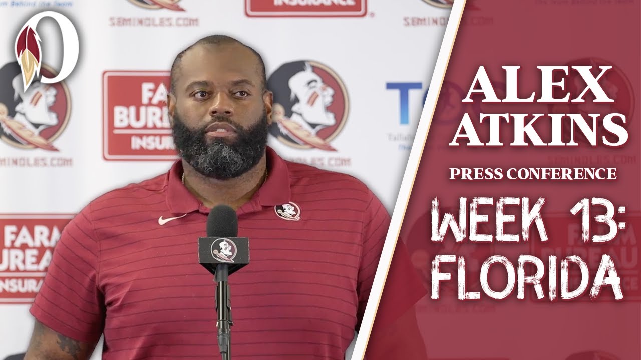 FSU Football | FSU OC Alex Atkins on Jordan Travis injury, Tate ...
