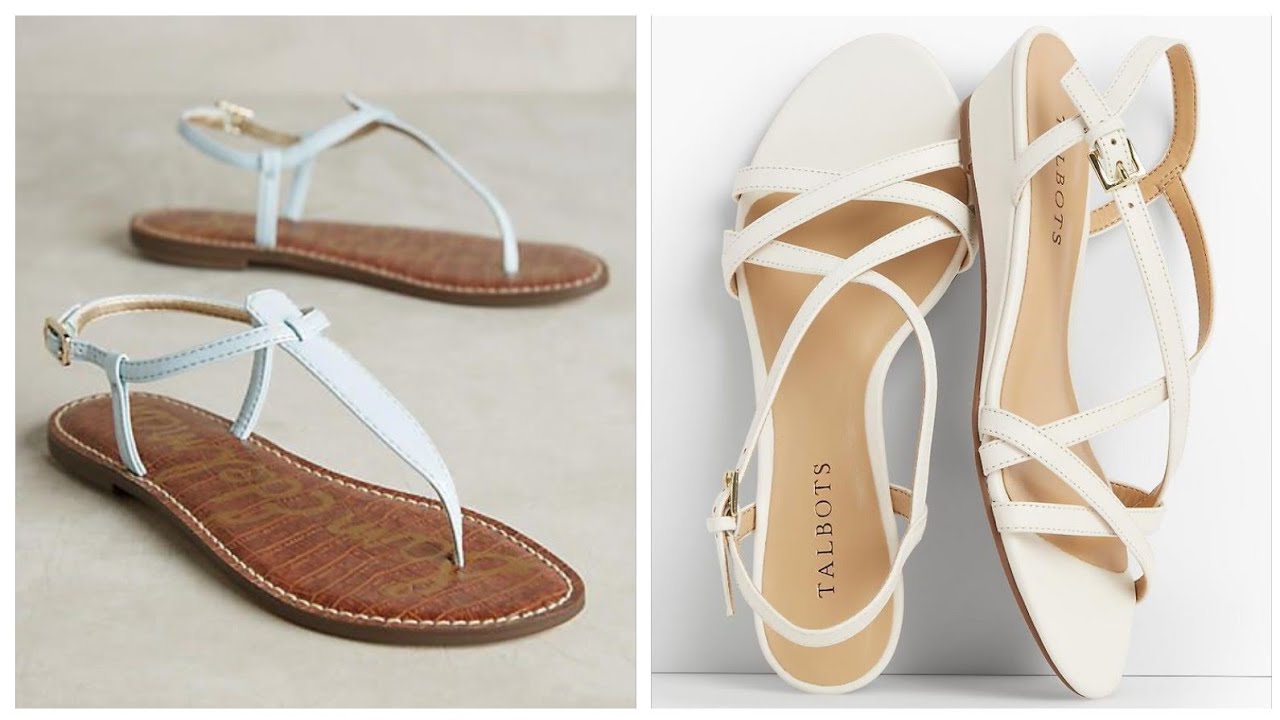 most stylish impressive & beautiful design of flat sendals/attractive ...