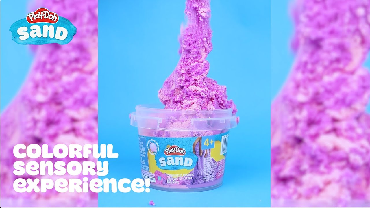 Dig into Colorful Sensory Play with Play-Doh Sand - YouTube