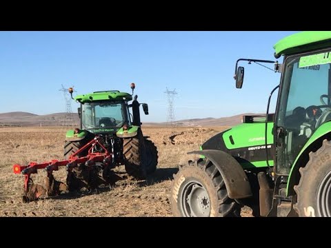 Taşlı tarladayız//Gece nadası// otomatik pulluk bi harika