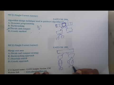 GATE CSE 1995 Q ||Algorithms || GATE Insights Version: CSE - YouTube