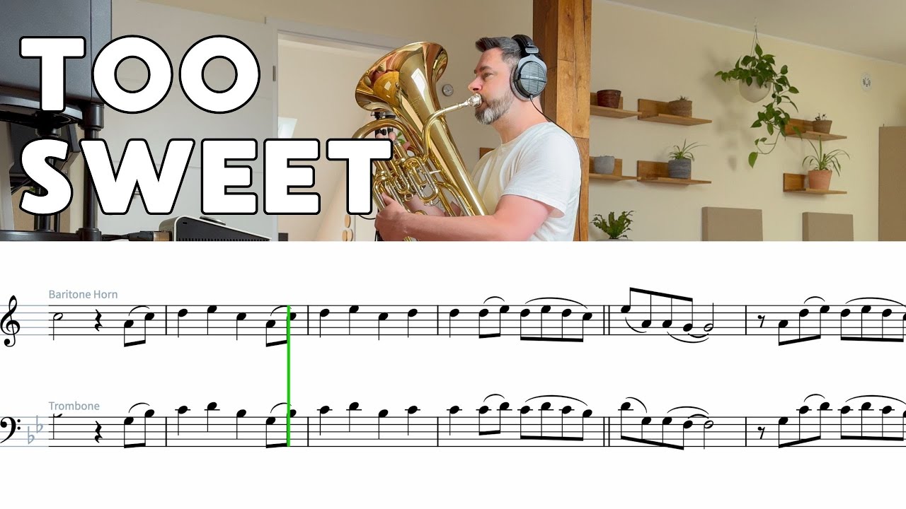 Hozier - Too Sweet || Play Along Euphonium / Baritone / Trombone - YouTube