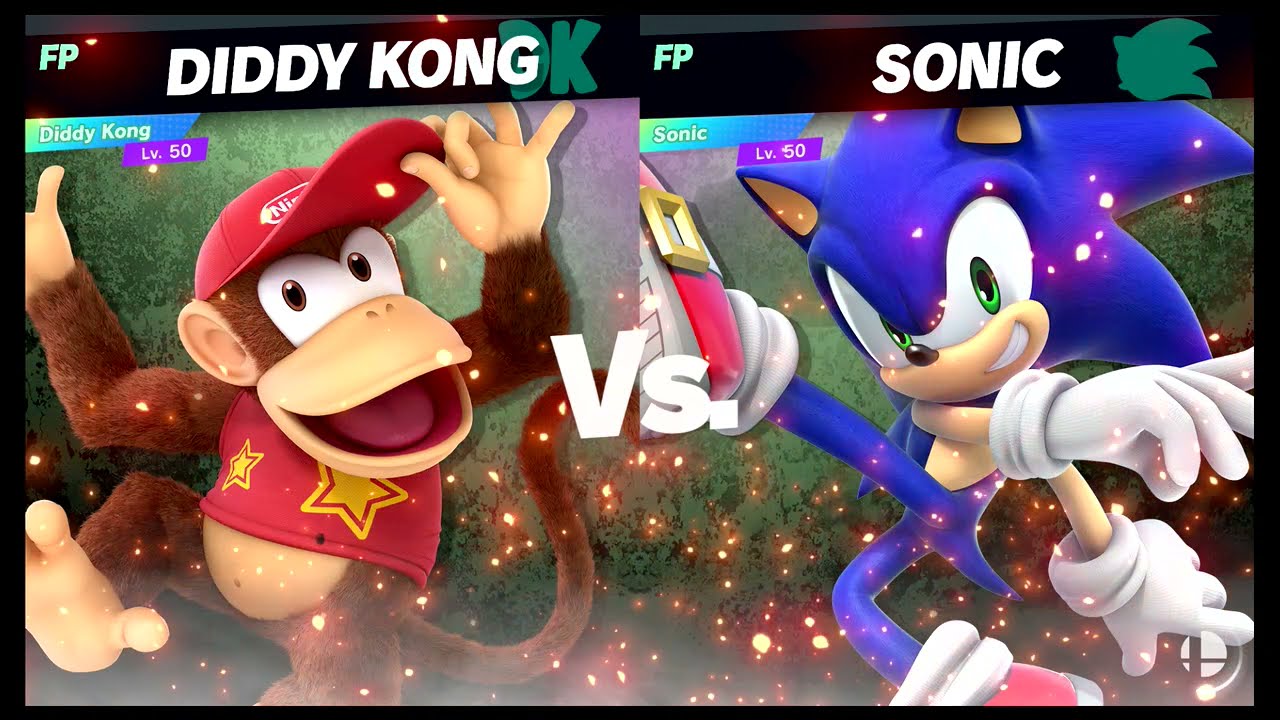 Super Smash Bros Ultimate Amiibo Fights – Request #19507 Diddy Kong vs Sonic - YouTube