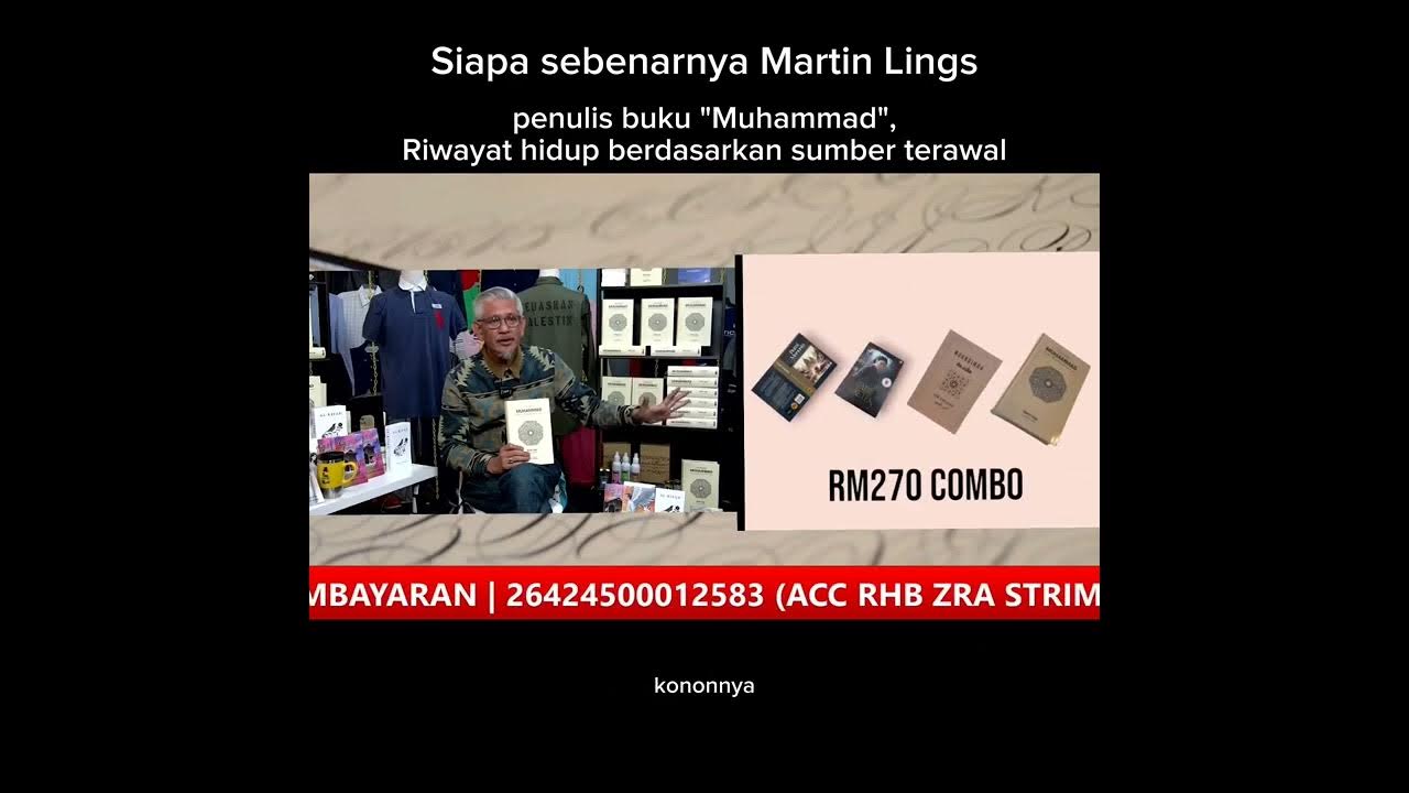 ZRA menjawap siapa Martin Lings, penulis buku "Muhammad", Riwayat Hidup Berdasarkan Sumber ...