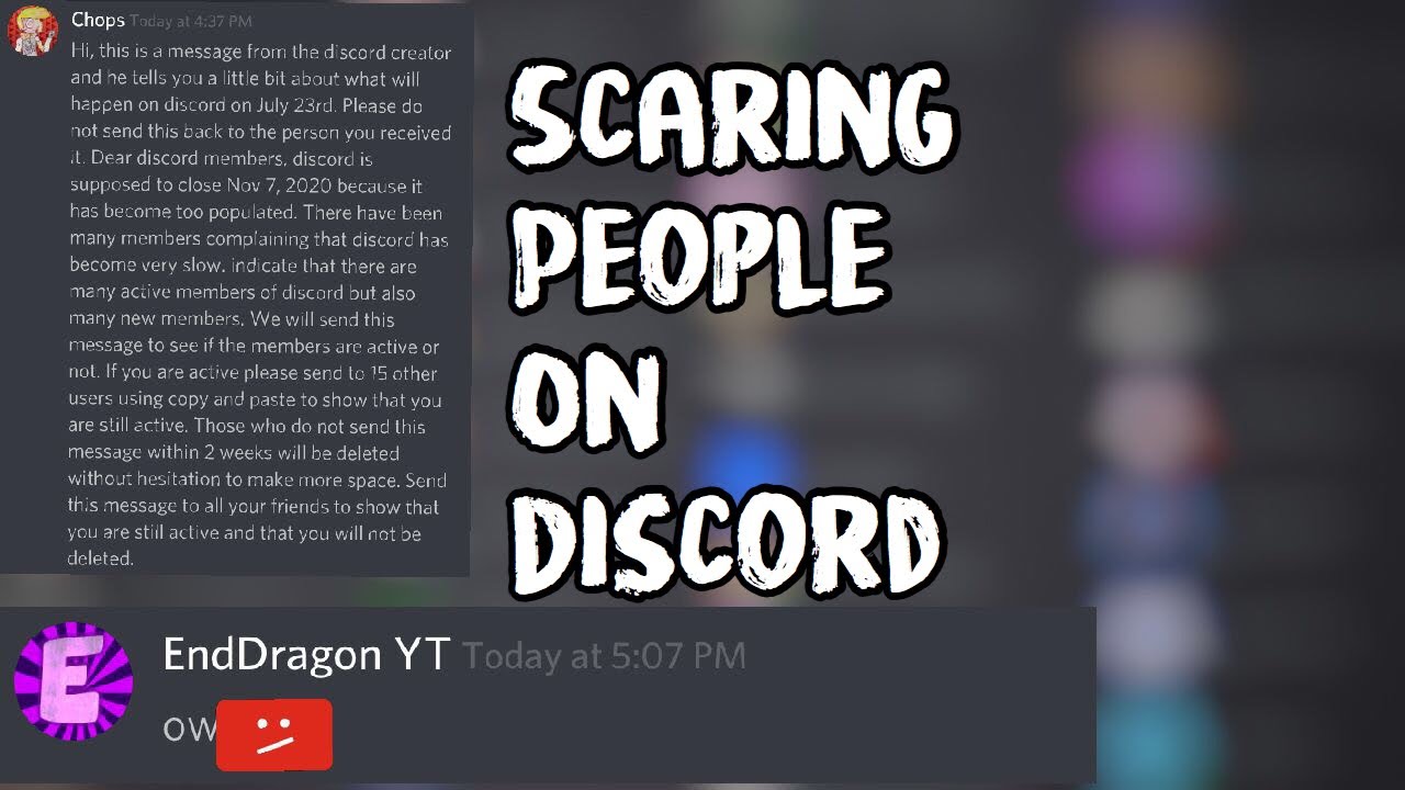 I Scared People On Discord - YouTube