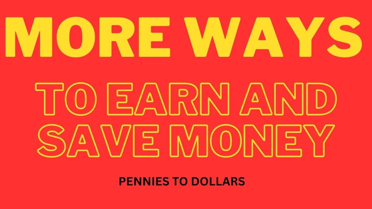 More Ways to EARN and SAVE Money! #moneysavingtips #frugalliving # ...