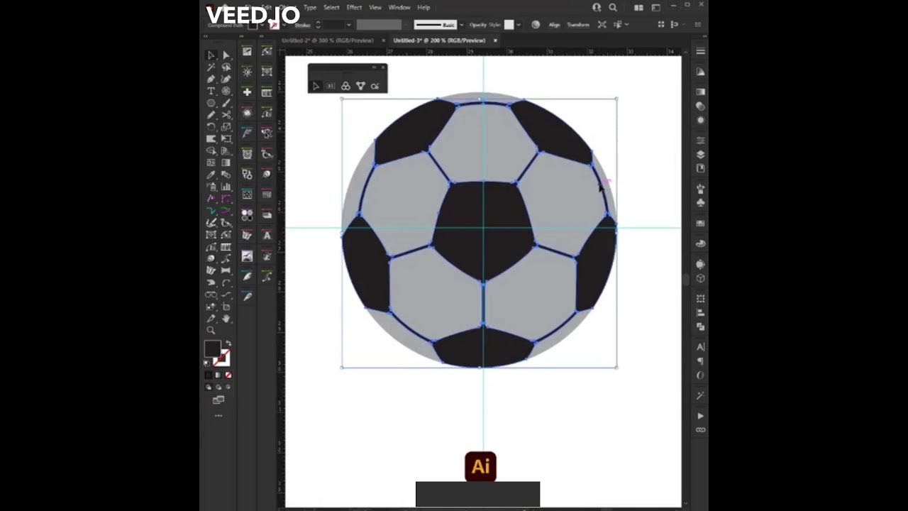 Soccer Ball Vector ll Adobe Illustrator Tutorial - YouTube
