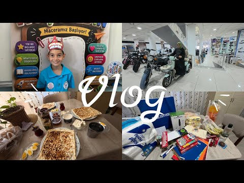 DOLU DOLU BİR KAÇ GÜN NELER YAPTIK NELER ALDIK OĞLUM OKULA BAŞLADI 
