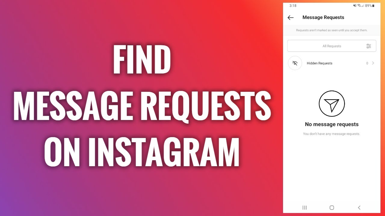 How To Find Message Requests On Instagram YouTube How To Find Message Requests On Instagram YouTube