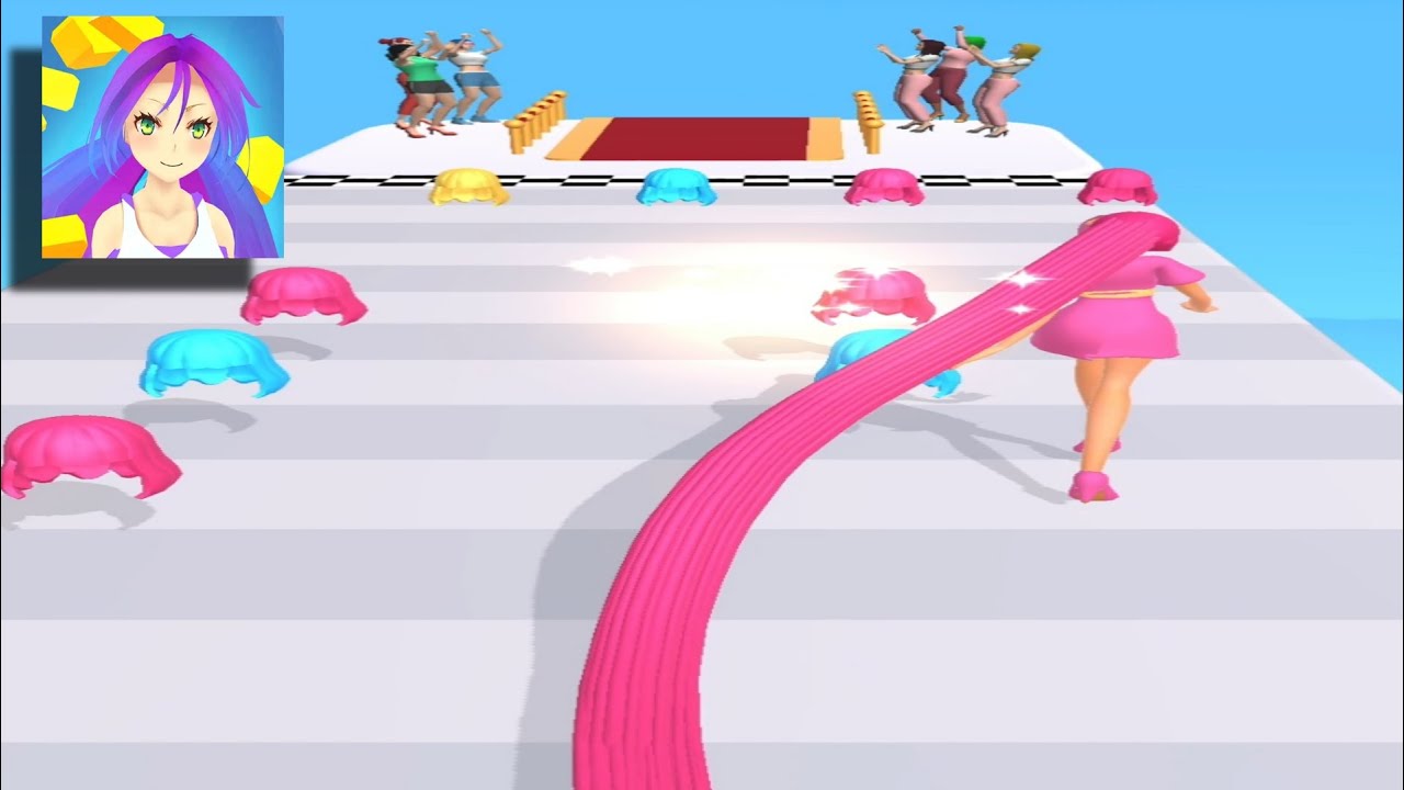 Hair challenge - Gameplay android,ios All Levels ( levels 1-5 ) - YouTube