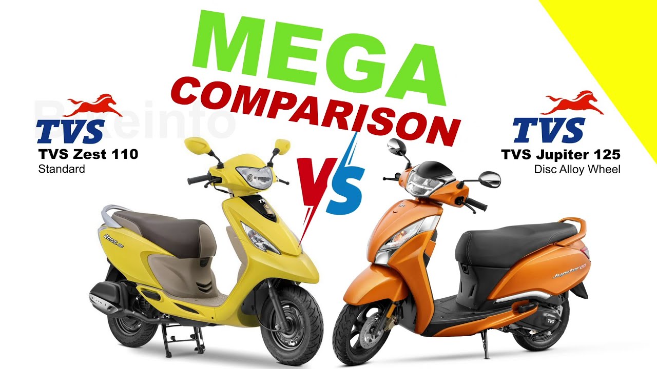 TVS Zest 110 vs TVS Jupiter 125 | MEGA COMPARISON @bikeinfo-199 # ...