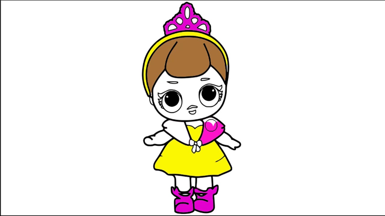 Lol Doll Coloring Pages Barbie Colouring Book Drawing - YouTube