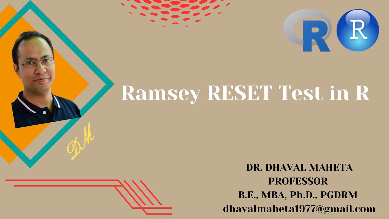 16. Ramsey RESET Test in R & R-Studio || Dr. Dhaval Maheta - YouTube