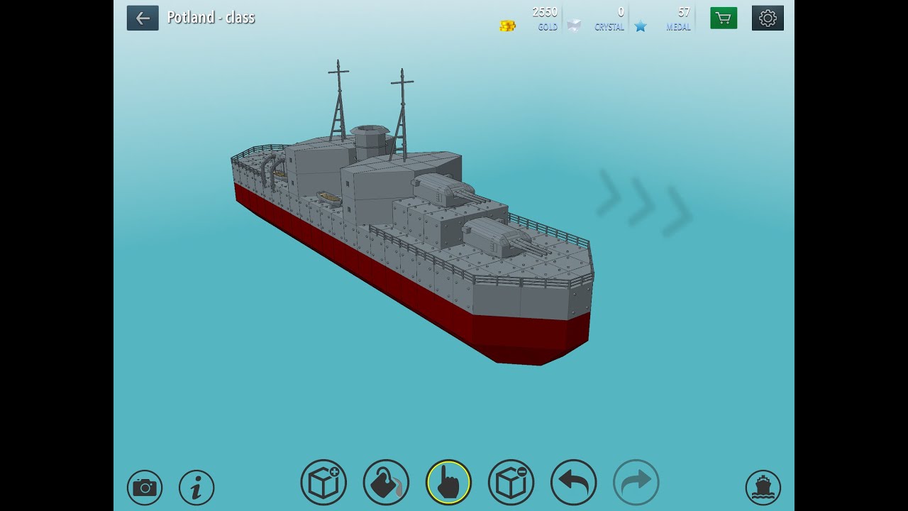 Warship craft tutorial Portland - class Cruiser - YouTube