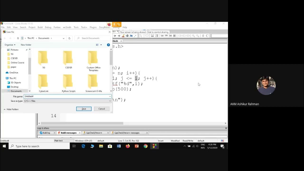 Loop Nesting: Creating Patterns (C Programming) - YouTube