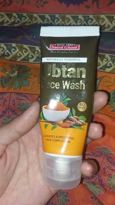 Saeed ghani ubtan face wash review - YouTube