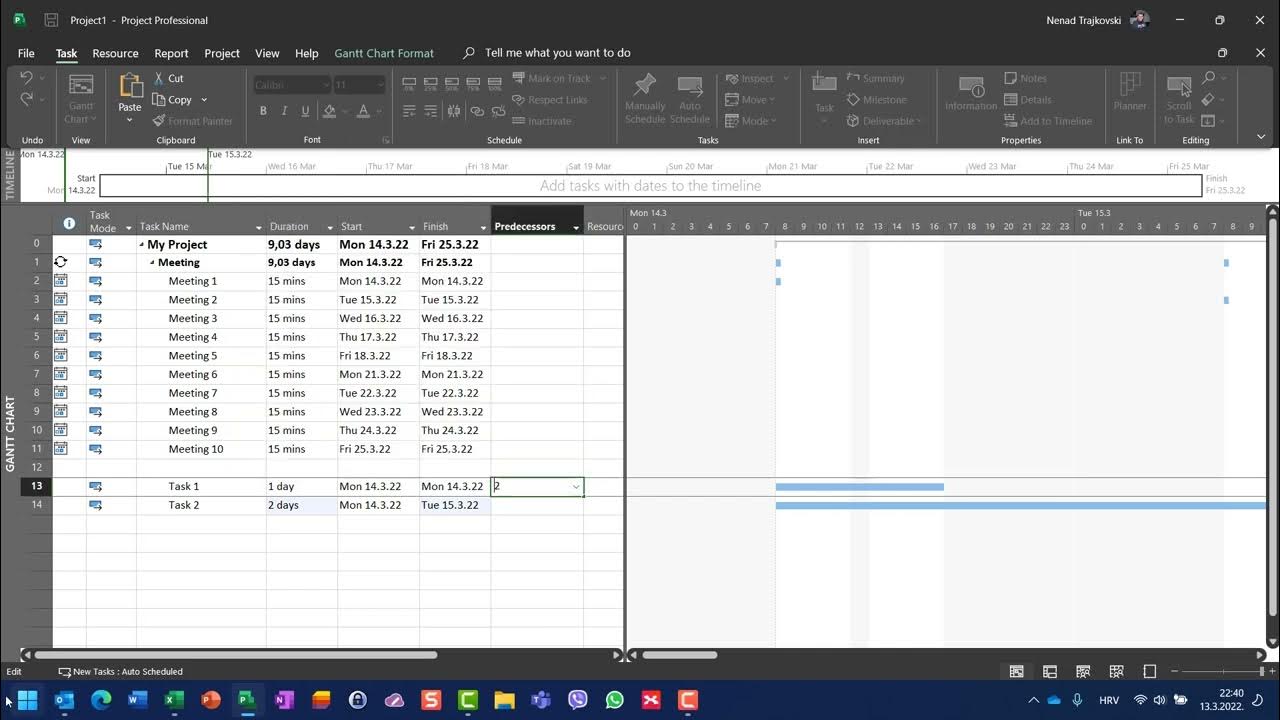 11. Recurring Tasks - Microsoft Project Online Desktop Client - YouTube