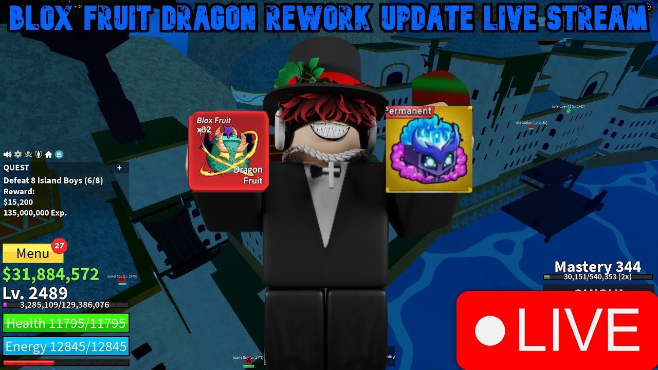🔴 BLOX FRUIT DRAGON REWORK UPDATE Looking for pink pig berry🔴 - YouTube