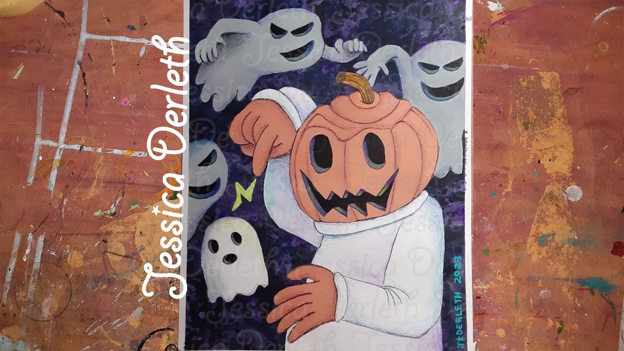 Painting, 8-27-2023: Pumpkin the Ghost Creator - YouTube